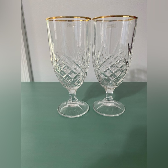 Godinger | Dining | Godinger Dublin Goldrimmed Handcrafted Crystal Ice ...